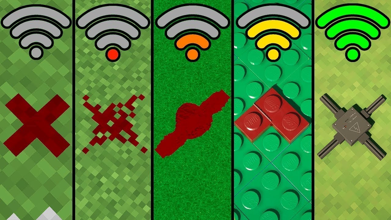 MINECRAFT pero con DIFERENTES Wi-Fi 😱 - YouTube