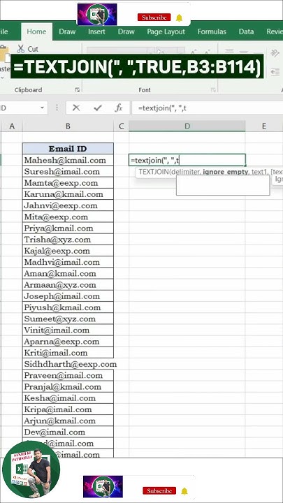 Group Mail Tips In Excel 👍sanjib Ki Pathshala Exceltips Exceltricks Exceltutorial Msexcel