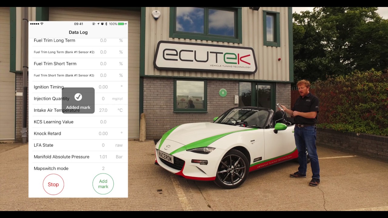 EcuTek ECU Connect and Bluetooth Vehicle Interface for the Mazda MX5 ND ...