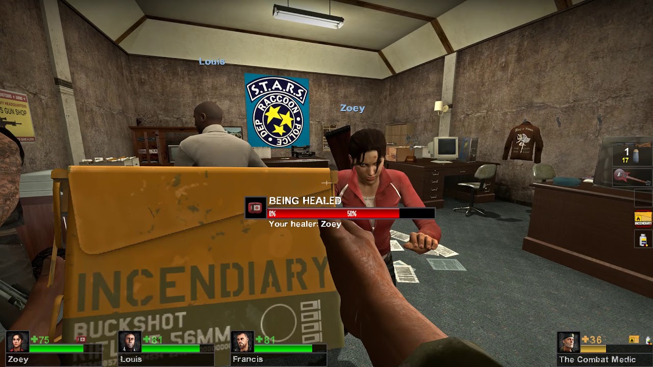 L4D2 Custom Campaign Redux [Resident Evil 2: Side B] - YouTube
