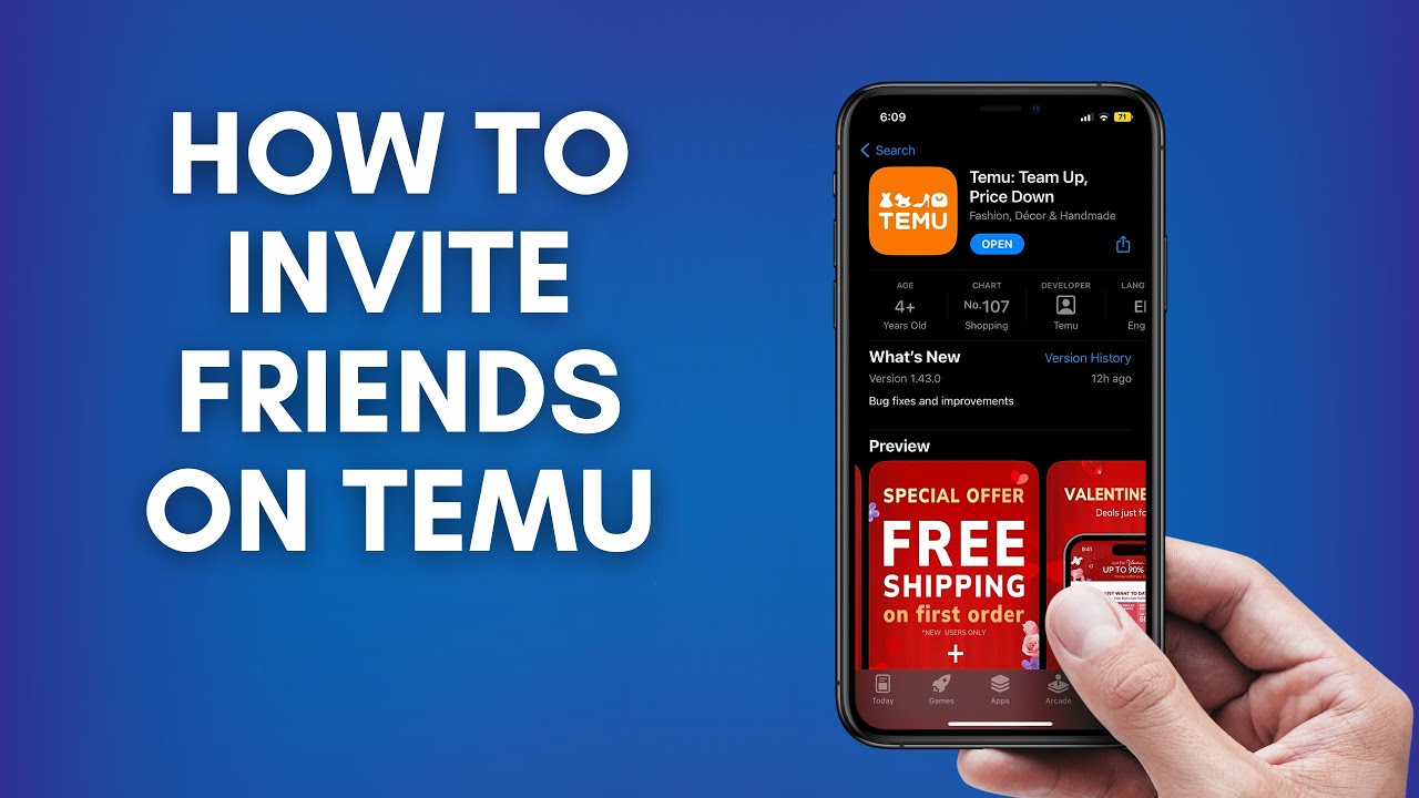How To Invite Friends On Temu 2024 - YouTube