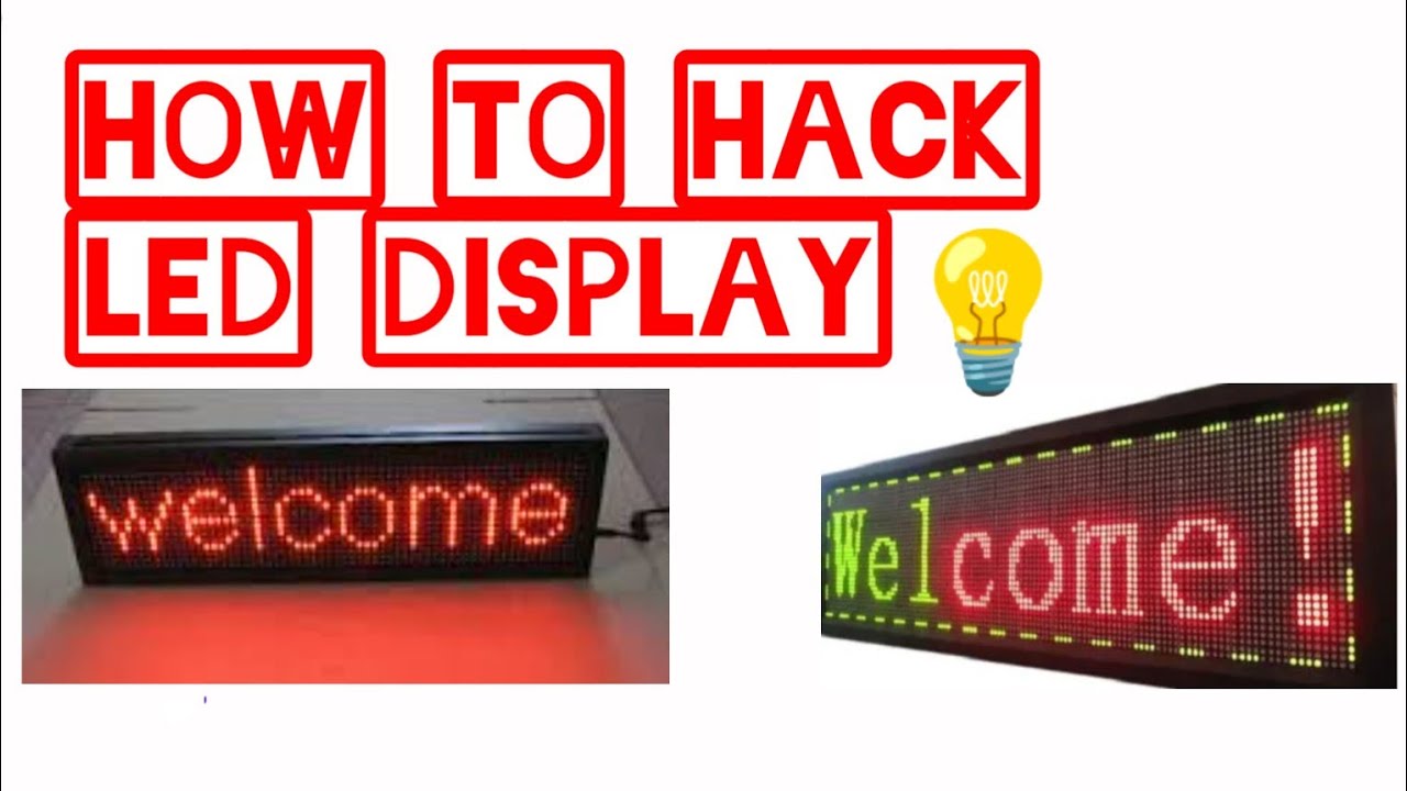 How to hack Led Display | 💡#hacker #leddisplay #delhi - YouTube