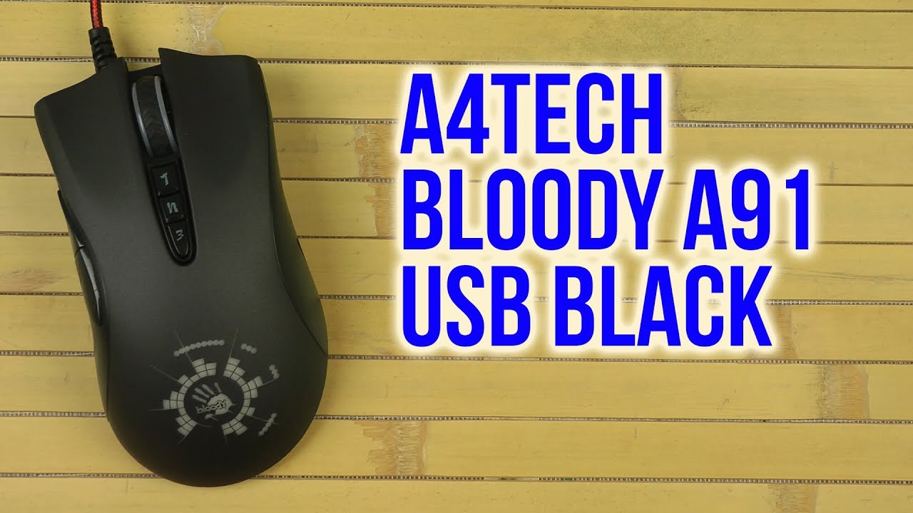 Распаковка A4Tech Bloody A91 USB Black - YouTube