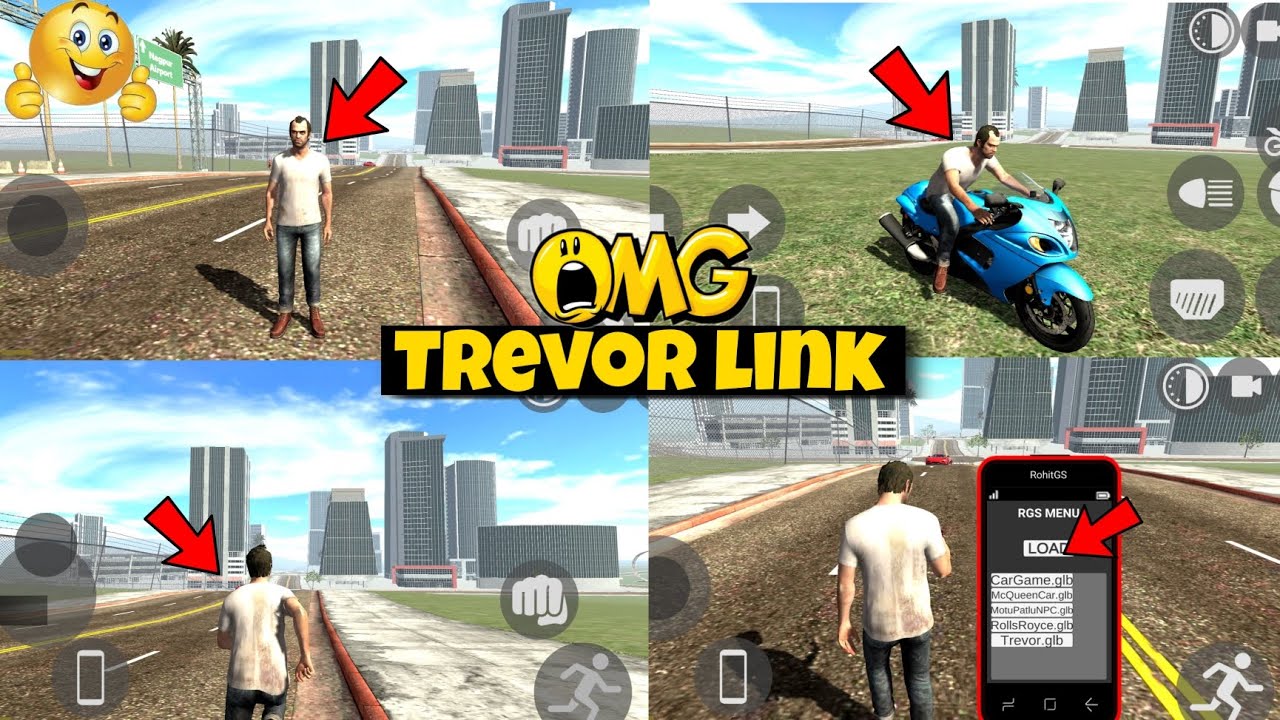 Gta new character Trevor || Trevor link || indian bike trans 3D || new ...