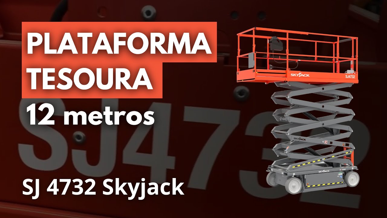 Plataforma Elevatória 12m Tesoura Elétrica SJ 4732 Skyjack | Baloc.com ...
