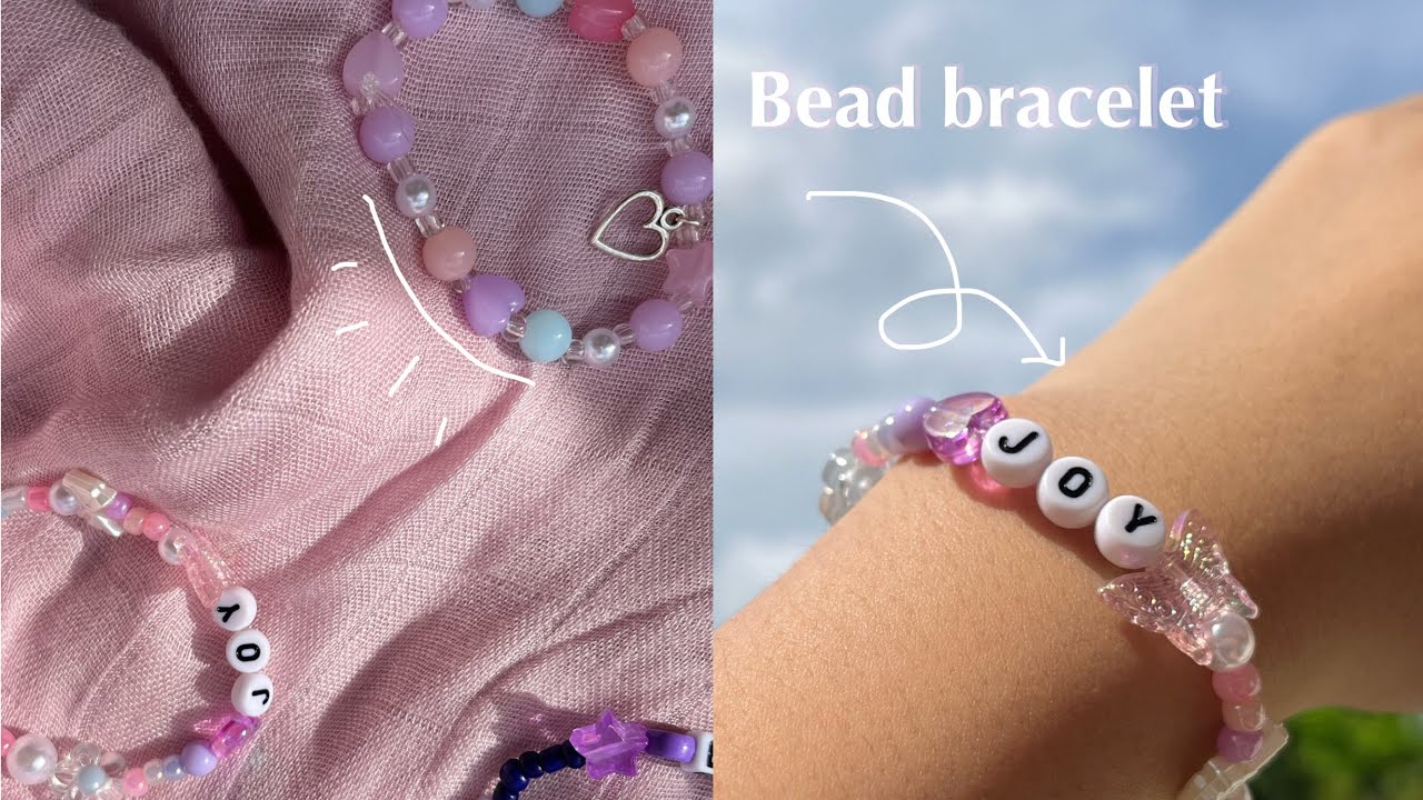 How to make bead bracelet | tutorial - YouTube