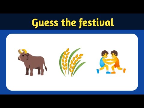 Guess the festival || Emoji challenge 48 - YouTube