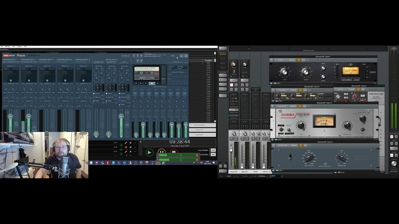 Behind the scenes: demonstrating PlayIt Live with a Universal Audio ...