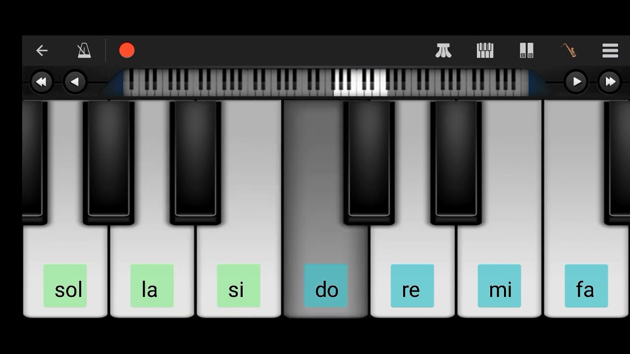Tutorial main perfect piano dengan nada basuri - YouTube