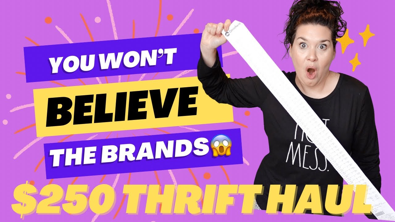 50 Item Goodwill Thrift Haul-I was SO Excited to THRIFT & SCORE some ...