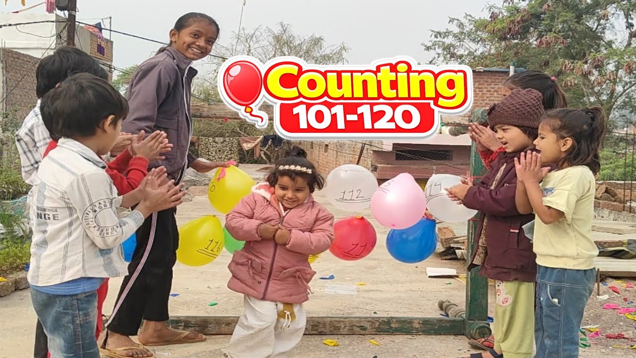 Kids Counting 101 to 120 with Balloons | Fun Number Learning - YouTube