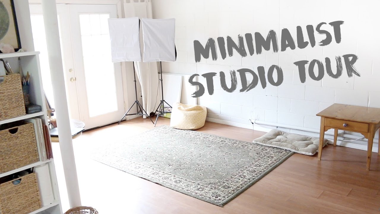 Minimalist Studio Tour - YouTube