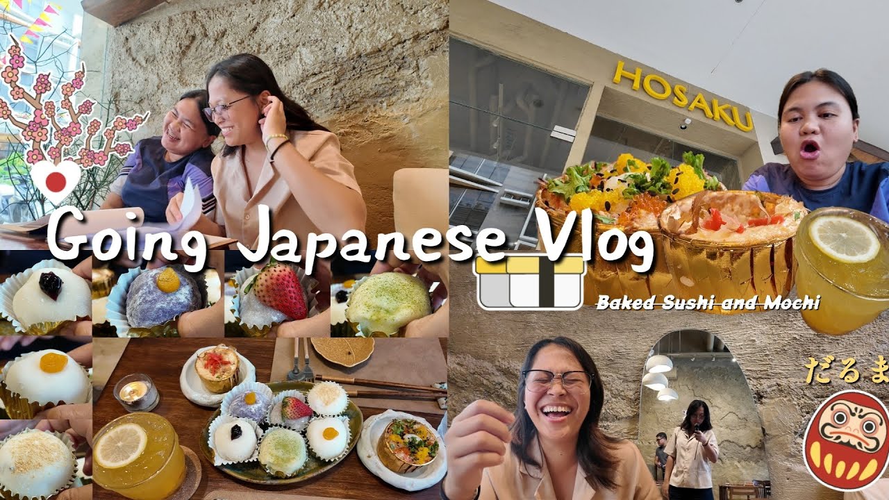 Slice of life: Baked Sushis, Mochis and More at Hosaku Trays Vlog ...