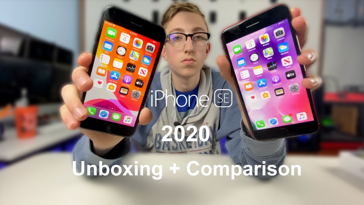 iPhone SE 2020 Unboxing + Comparison - YouTube