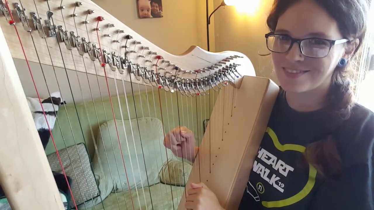 Flight of the Earls on a Grand Harpsicle Harp (Month 10 of Playing Harp ...