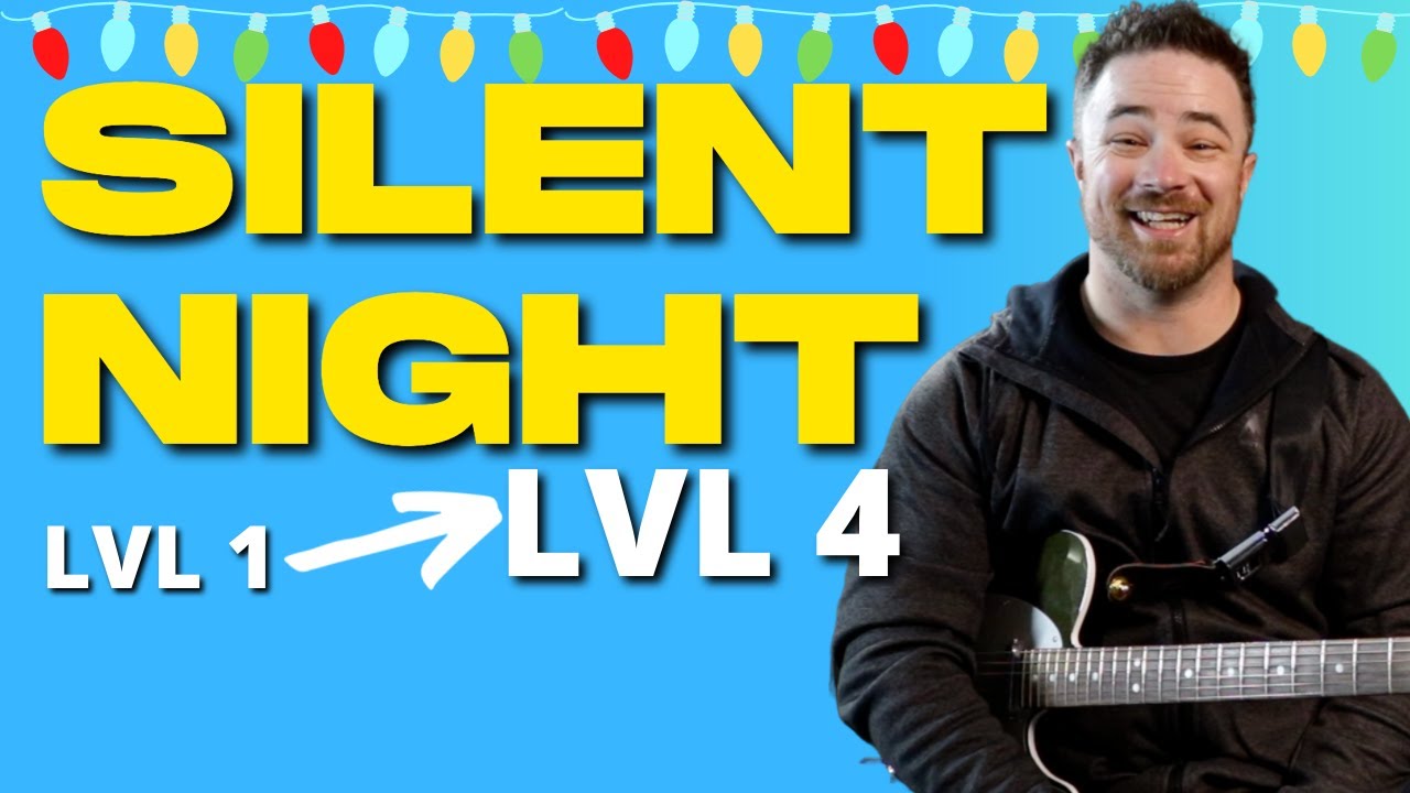 CHRISTMAS SONG How to Play Silent Night w/4 levels - YouTube