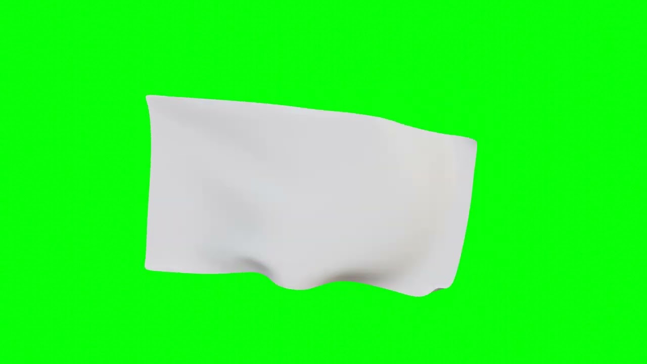 4K White Flag Green Screen | Free Footage - YouTube