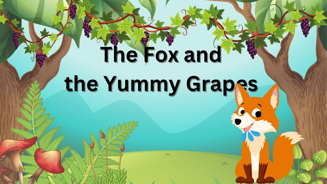 The Fox and the Yummy Grapes || English Animated Story - YouTube