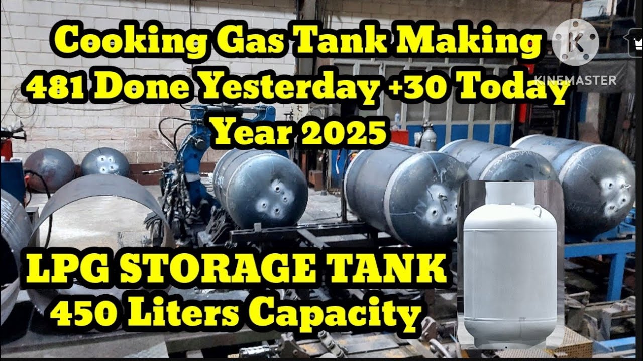 Cooking Gas Tank Making Year 2025 - 481 done yesterday +30 tanks today ...