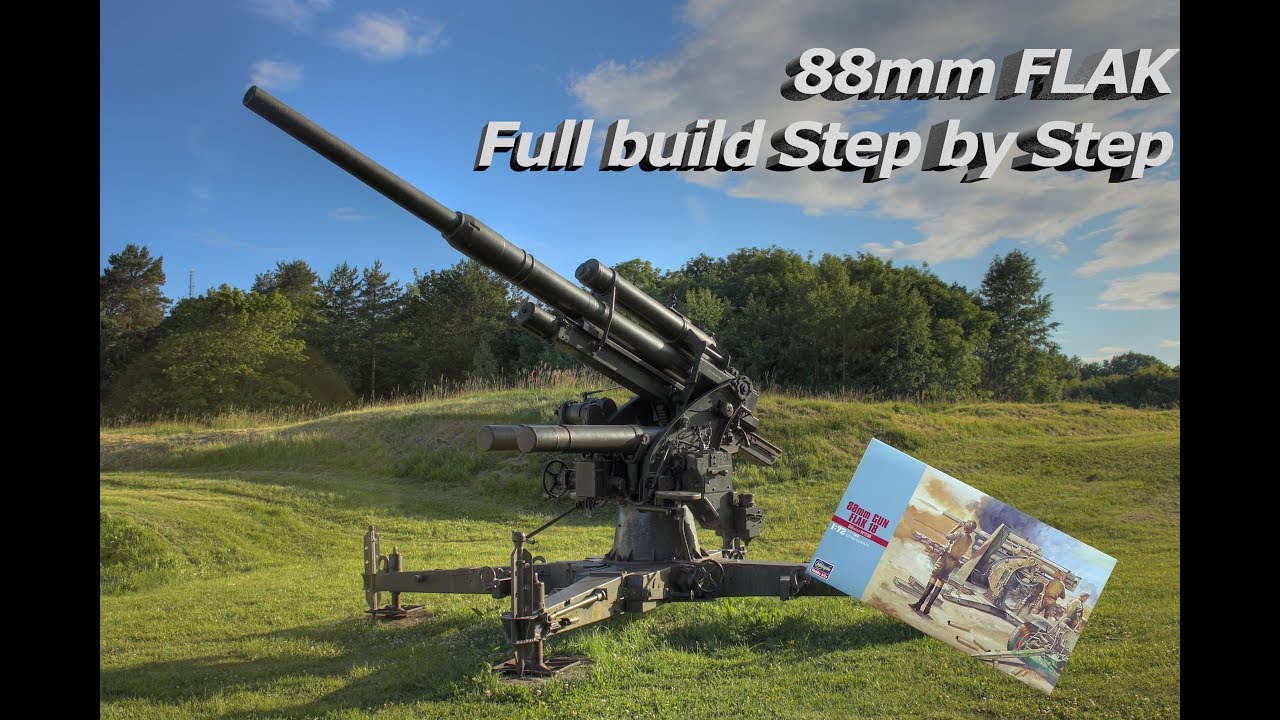 FLAK 8.8mm - 1/72 Hasegawa - Full Build Step by Step - YouTube