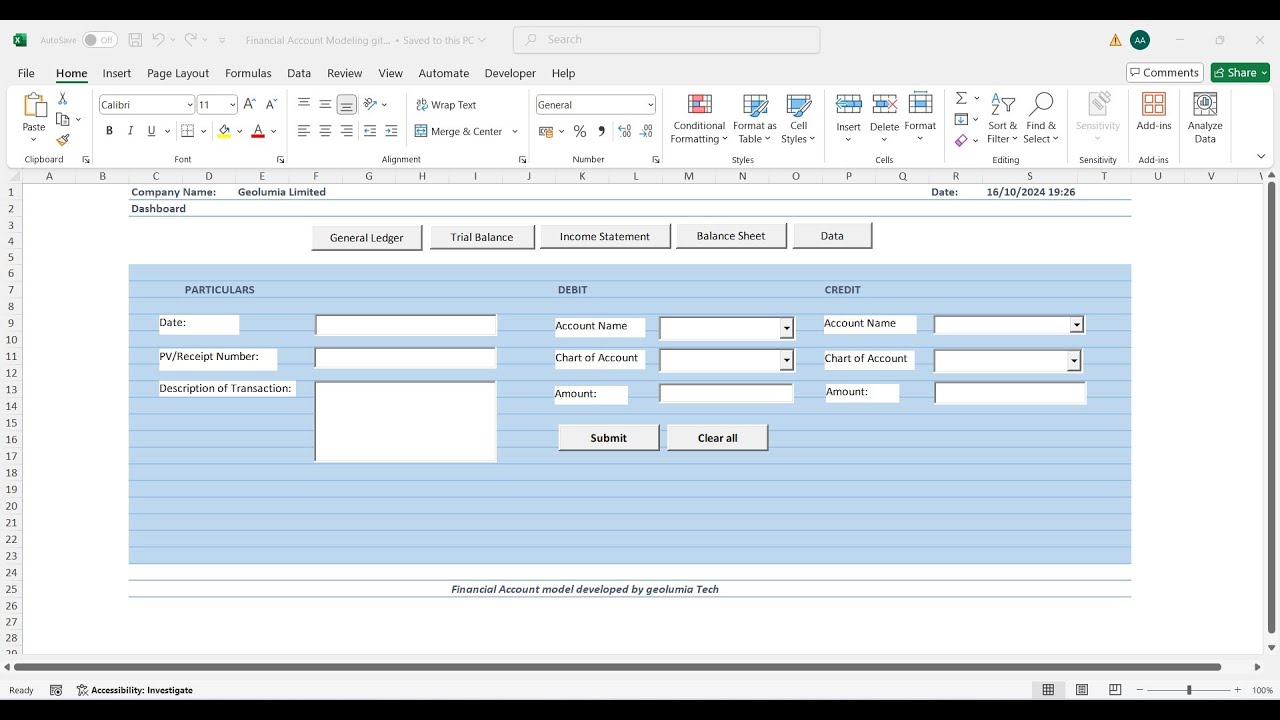 Financial Accounting Model Intro - YouTube