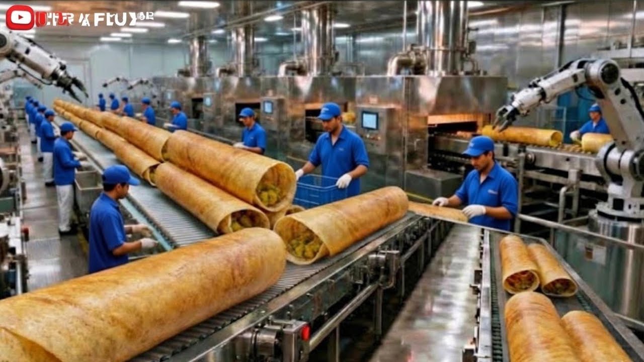 Inside Dosa Factory: 10,000 Made Daily | Automatic Dosa Factory: The ...