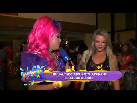 De minivestido, Miss Bumbum coloca o 'atributo natural' para sambar