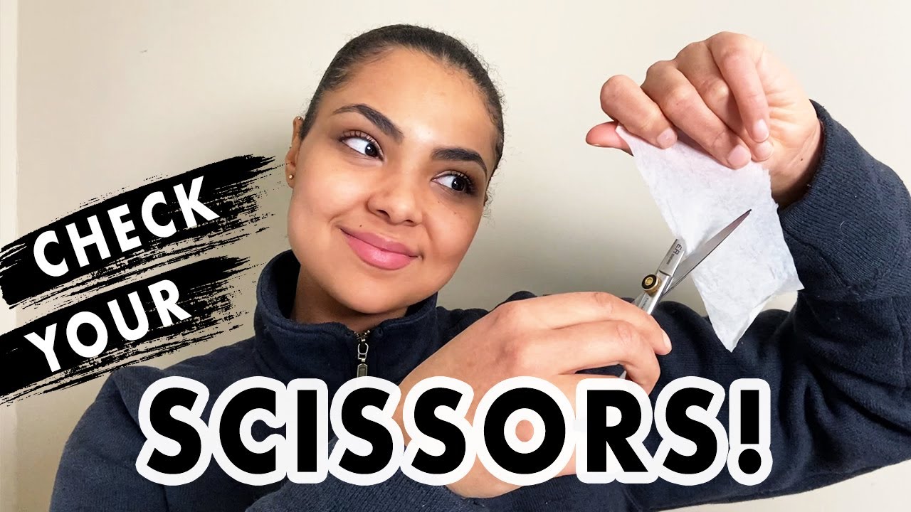 Do THIS Before Cutting Your Own Hair! Scissor Sharpness Check | # ...