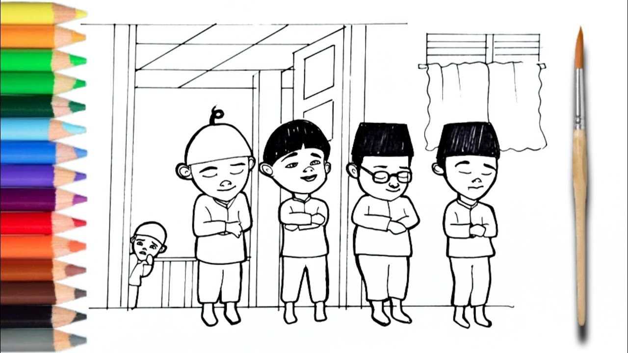 how to draw upin ipin and friends for kids - YouTube