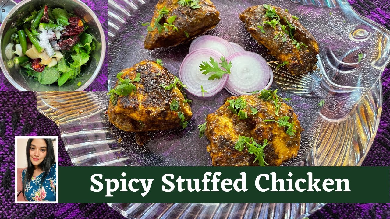 Spicy Stuffed Chicken Recipe | Pan Fried Stuffed Chicken | Easy Stuffed ...