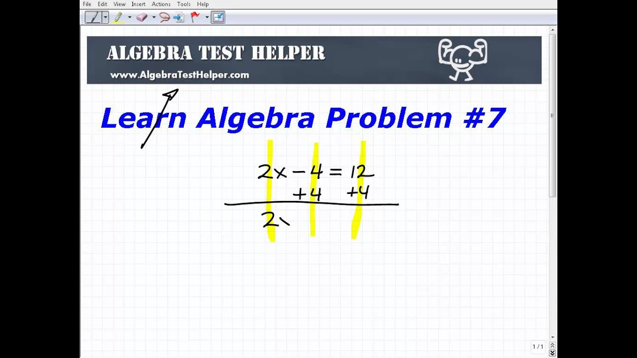 Learn Algebra Practice Problems - YouTube