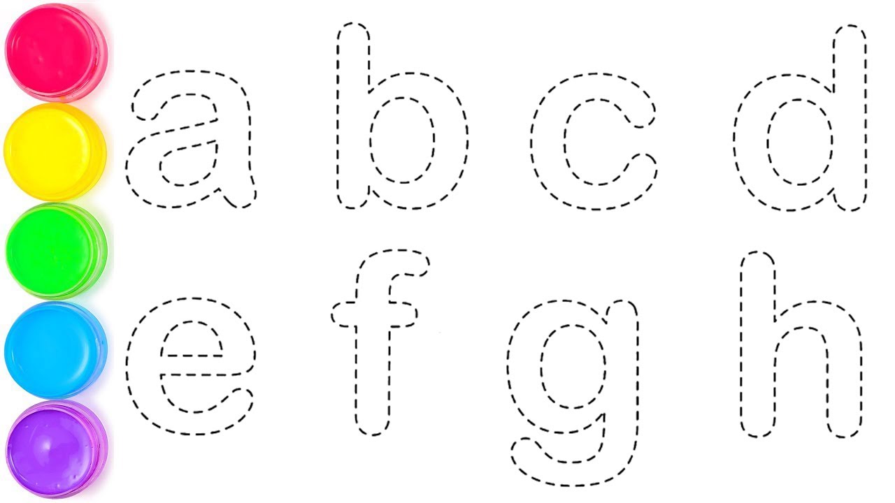 How to read and write small letters alphabets abcdefgh for kids | Ks ...