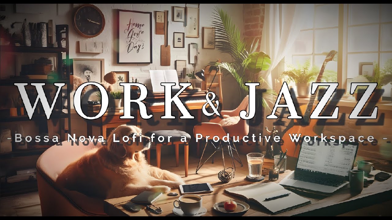 "🌿Work & Jazz : Bossa Nova Lofi for a Productive Workspace 📑🎧" - YouTube