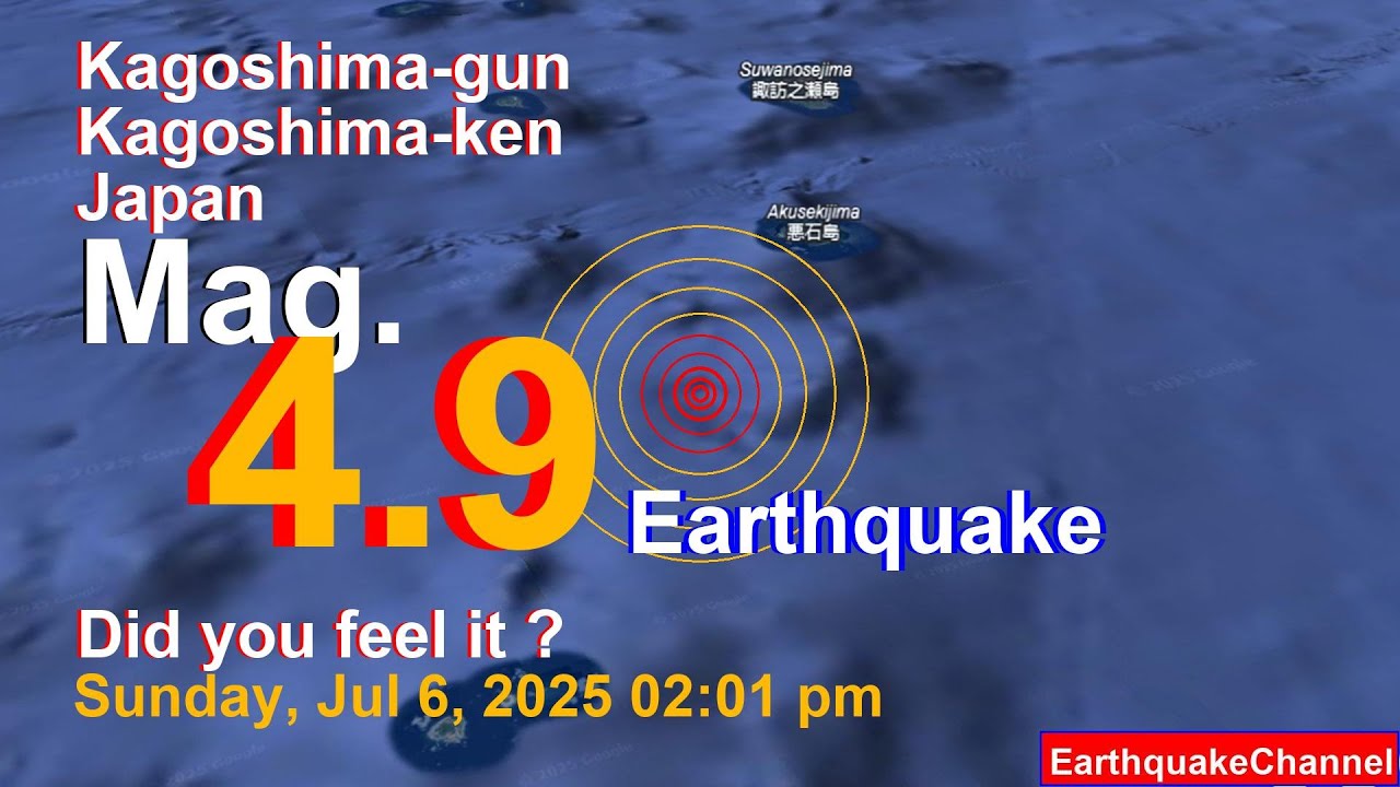 Moderate Mag. 4.9 Earthquake - YouTube