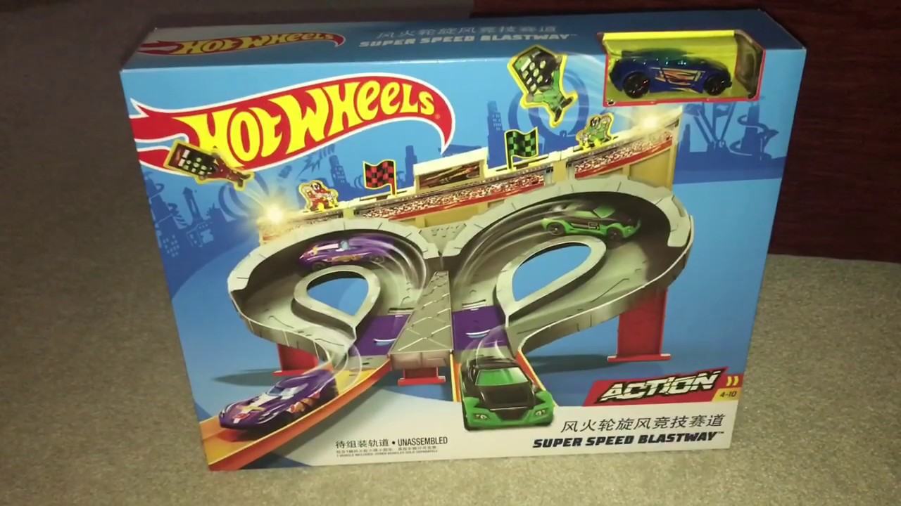 Hot Wheels Super Speed Blastway Unboxing And Playtime with Hot wheels ...