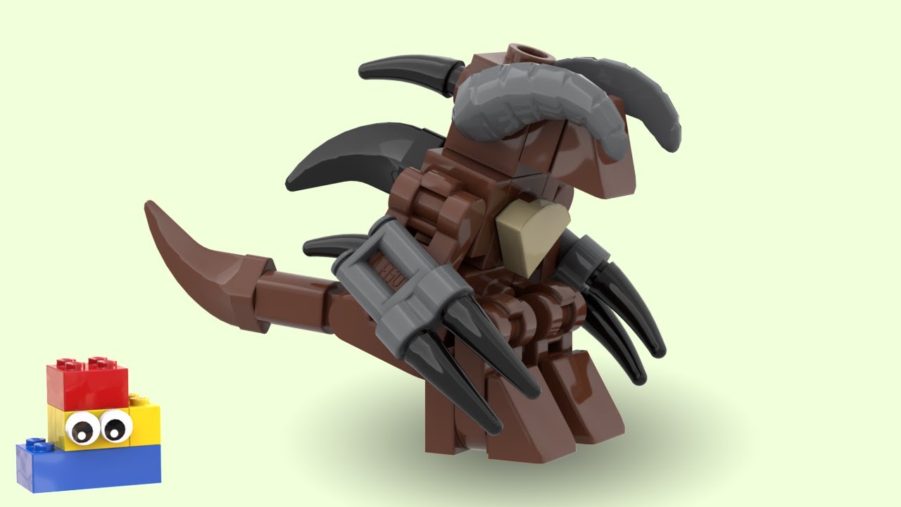 LEGO Fallout: Micro Deathclaw Tutorial - YouTube
