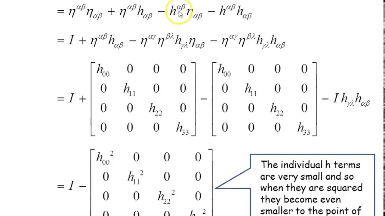 The weak field inverse metric - YouTube