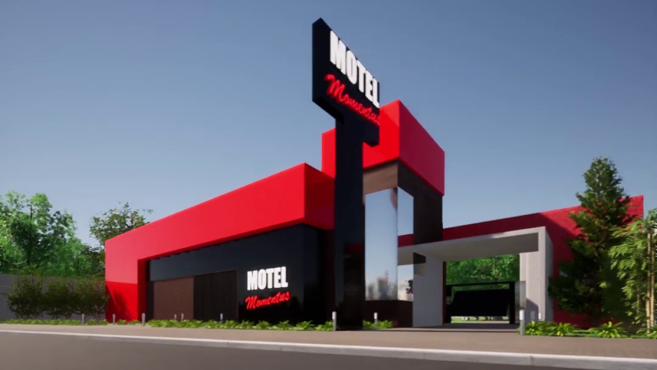 Modelo 3D fachada Motel Momentus opção 3 - YouTube