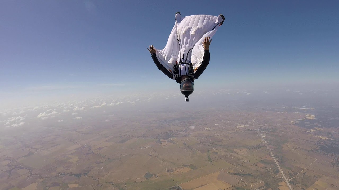 wing suit skydive action head down fun - YouTube