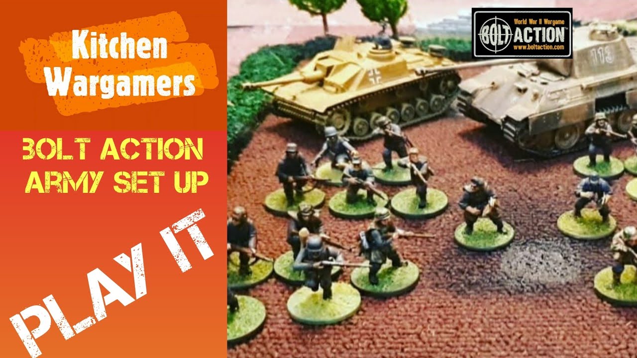Bolt action Army set up - YouTube