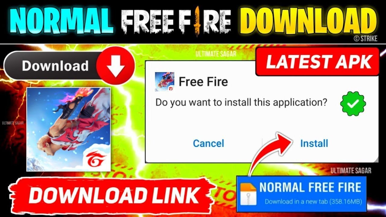 Normal Free Fire 🤯 Download Link In Mediafire | How To Download Normal ...