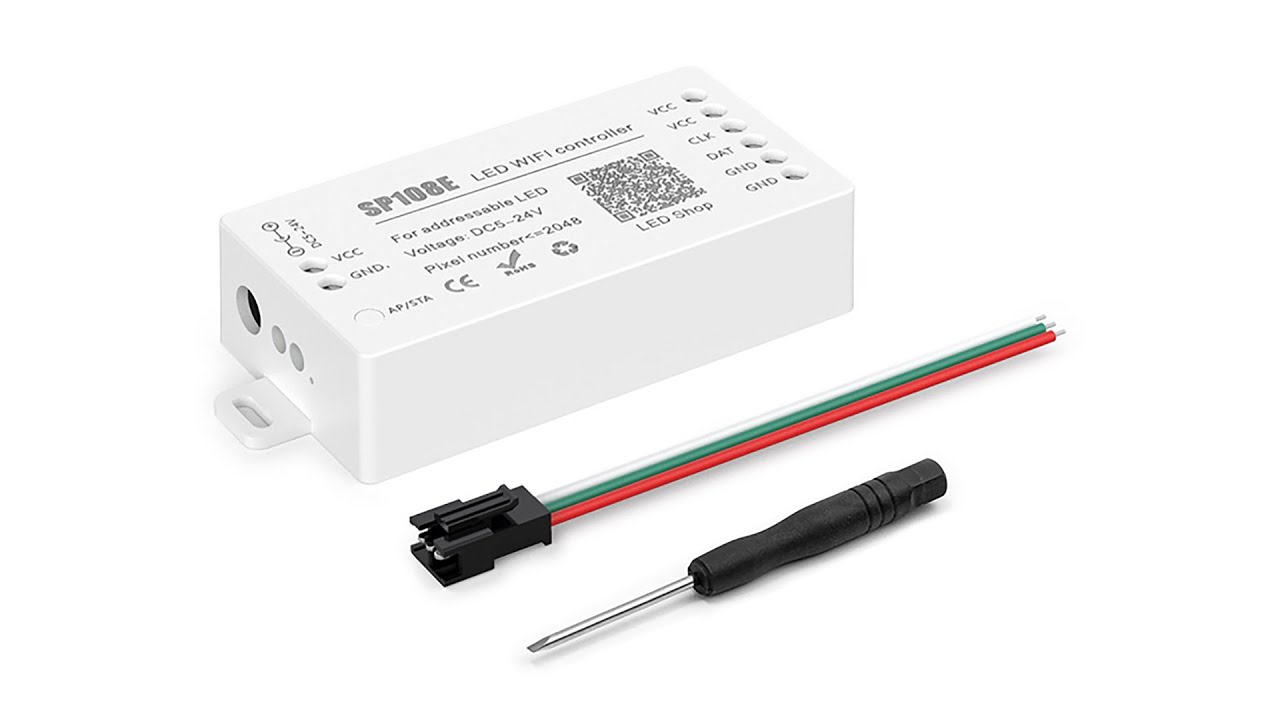 180 режимов анимации контроллера SP108E Адресная светодиодная лента ...