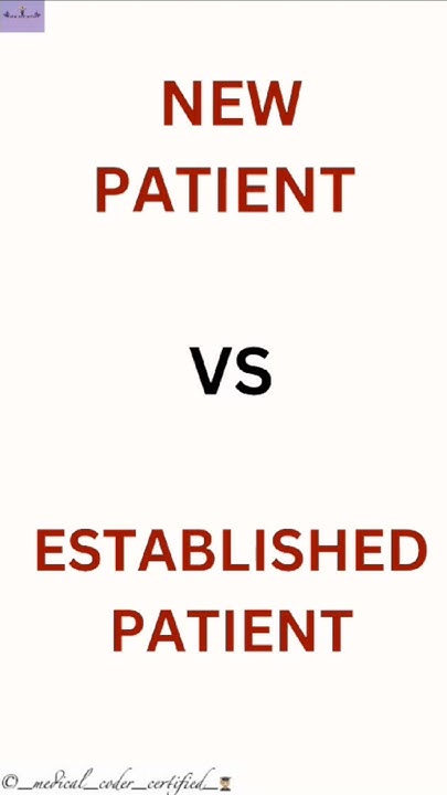 New VS Established Patient| E&M| Medical Coding and Billing|@medicalcodercertified - YouTube