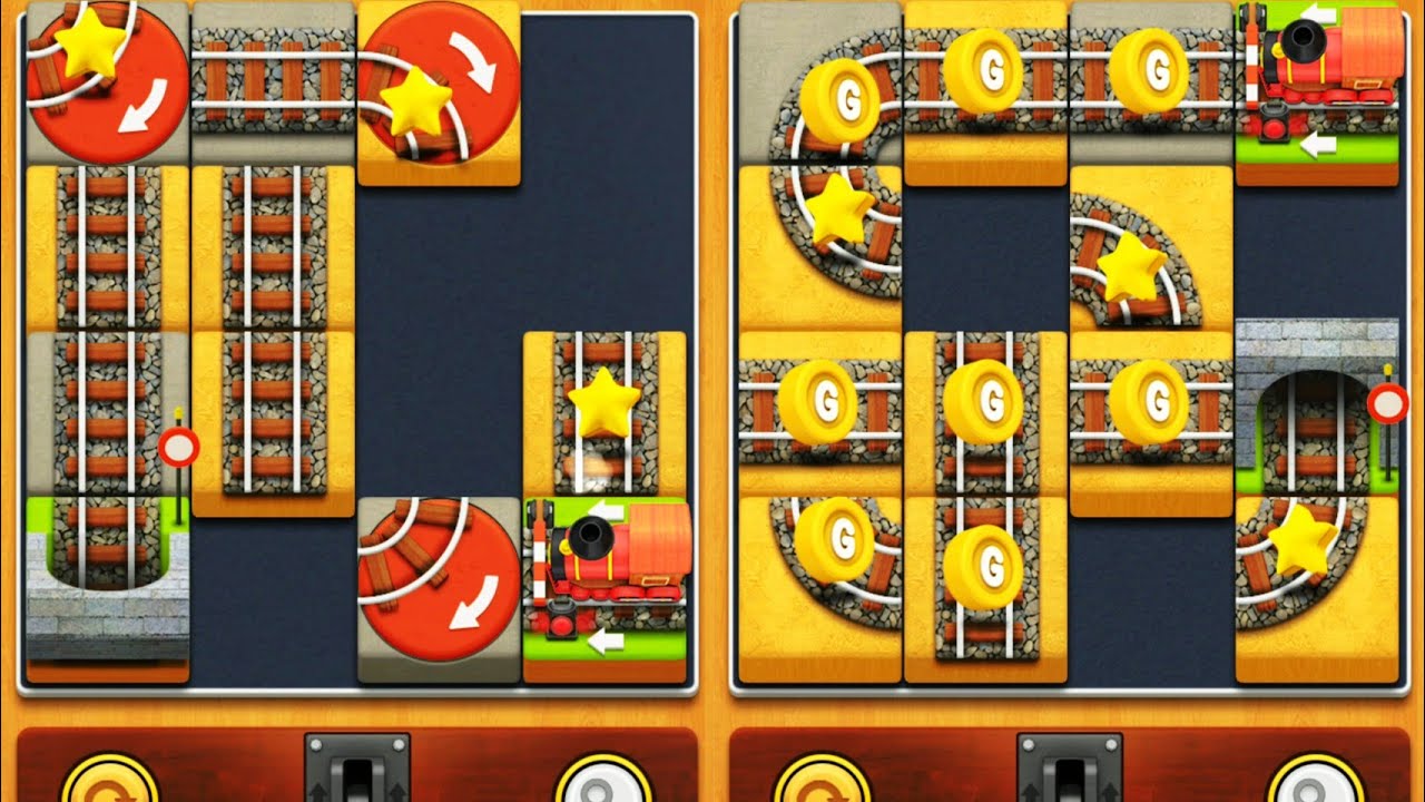 Happy Train Slide Puzzle Game - Make Rail Path Train Pass It - Android ...