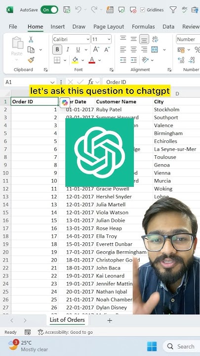 Don't Use Excel without Chatgpt‼️Instead Analyse in ChatGPT #excel #chatgpt #ai #exceltutorial ...