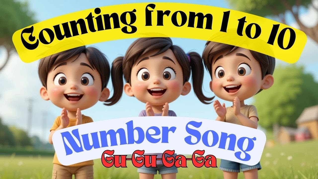 Number song 1-10 for children | Gu-Gu-Ga-Ga - #nurseryrhymes #abcd # ...