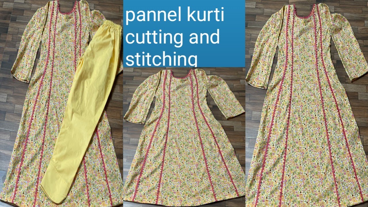 Panel Kurt cutting& stitching/10 panel kurti 2.5meter/trendy kurti ...