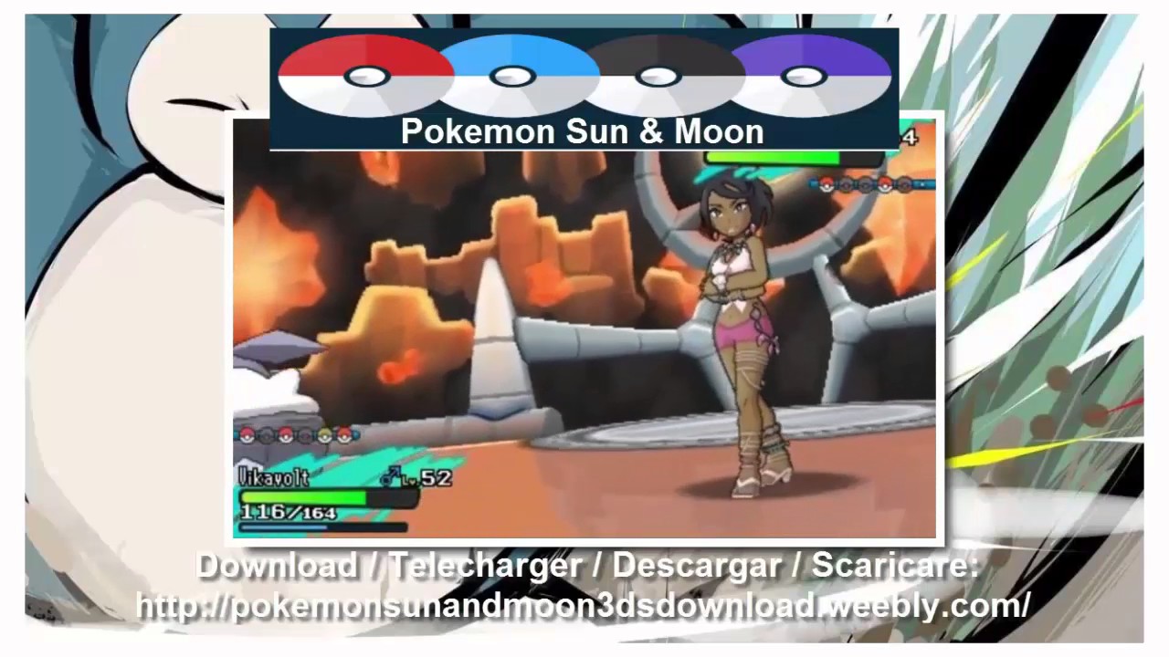 Pokémon Sun and Pokémon Moon (MULTi9) 3DS Rom Download - YouTube
