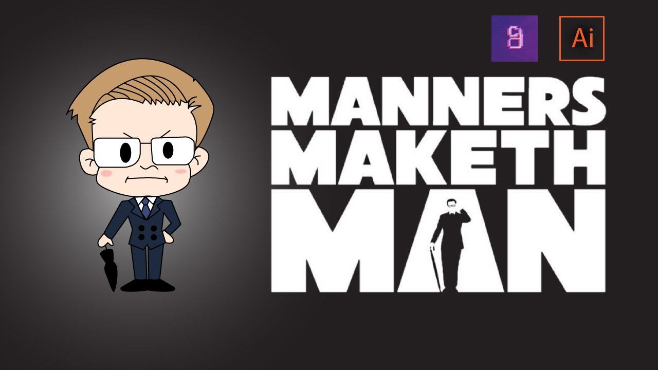 Kingsman Avatar Vector Art | CD9 Design | Adobe illustrator - YouTube