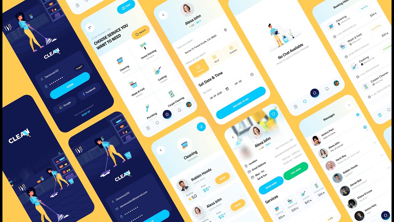 How to create home services app design in figma with best UX - YouTube